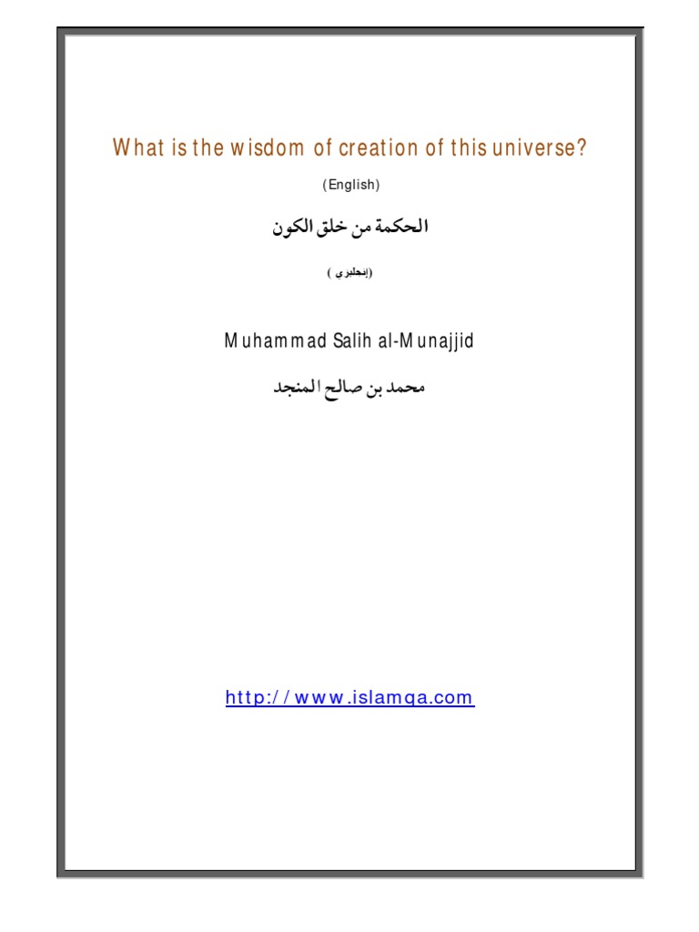 En What Is The Wisdom of Creation of This Universe | PDF | Repentance ...