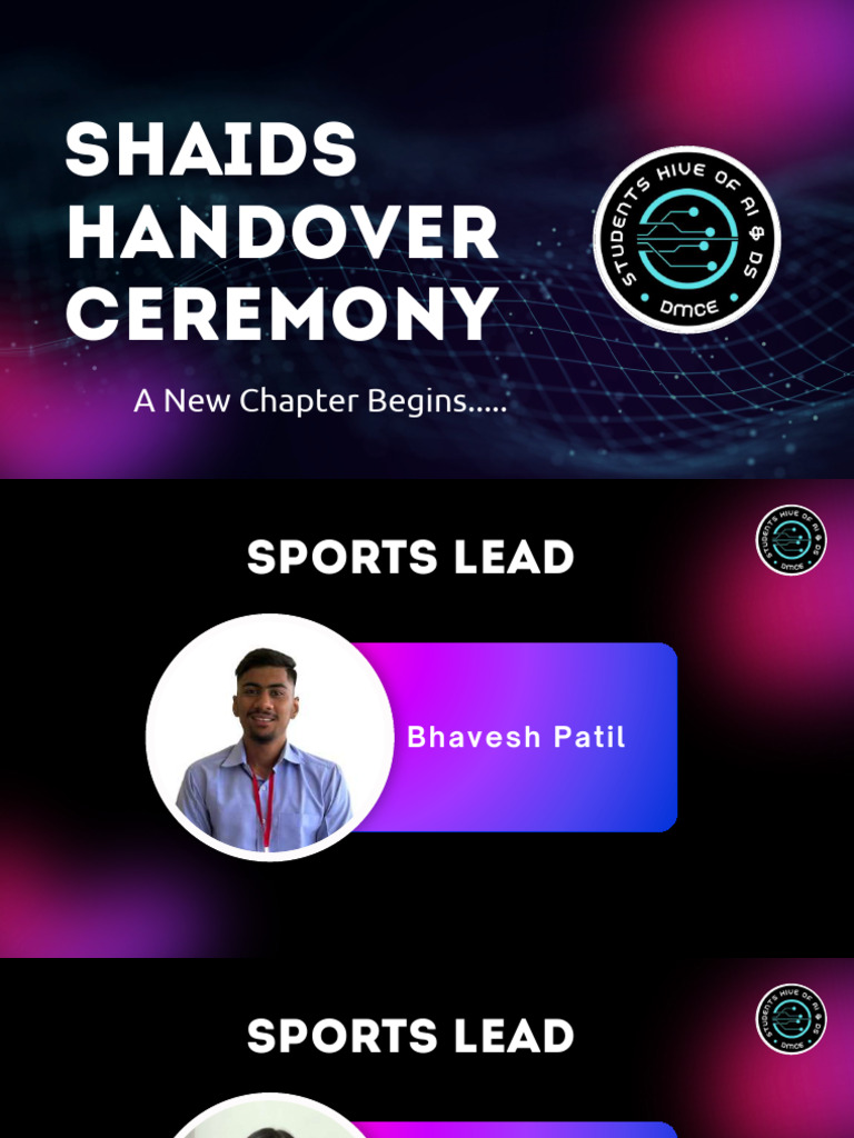 SHAIDS Handover Ceremony Highlights | PDF