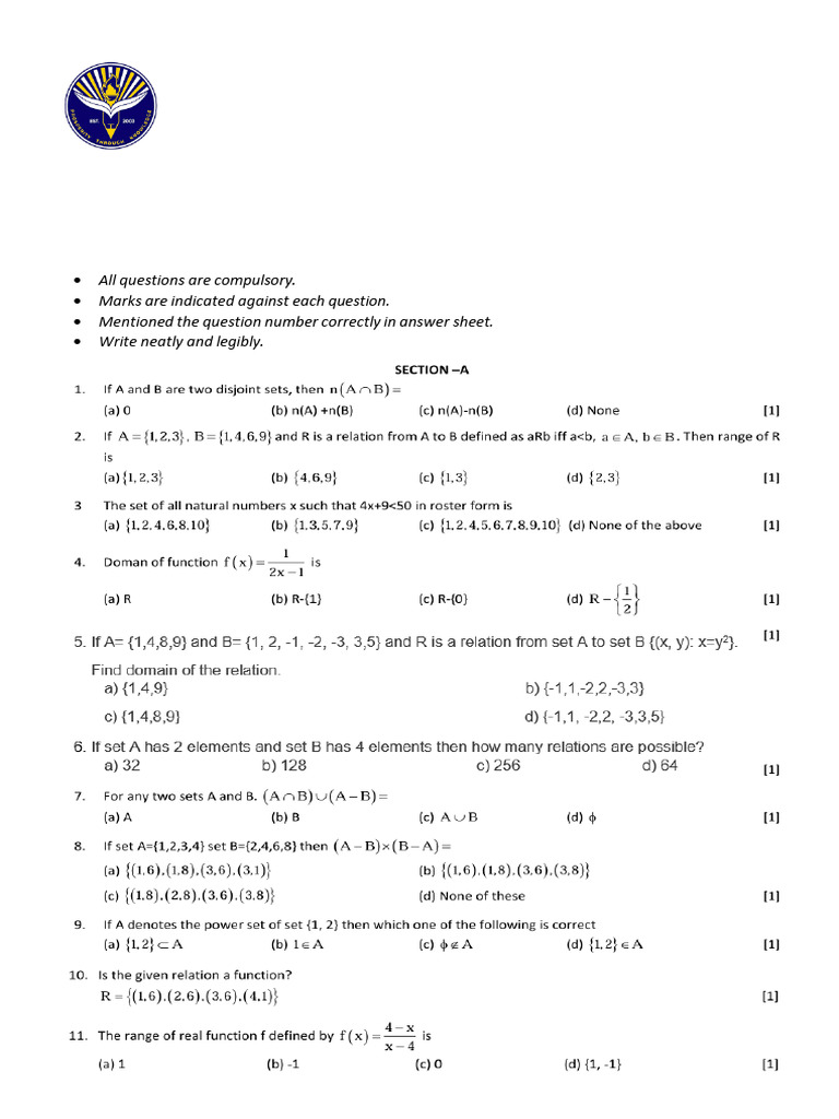 Ut1 Math Paper | PDF