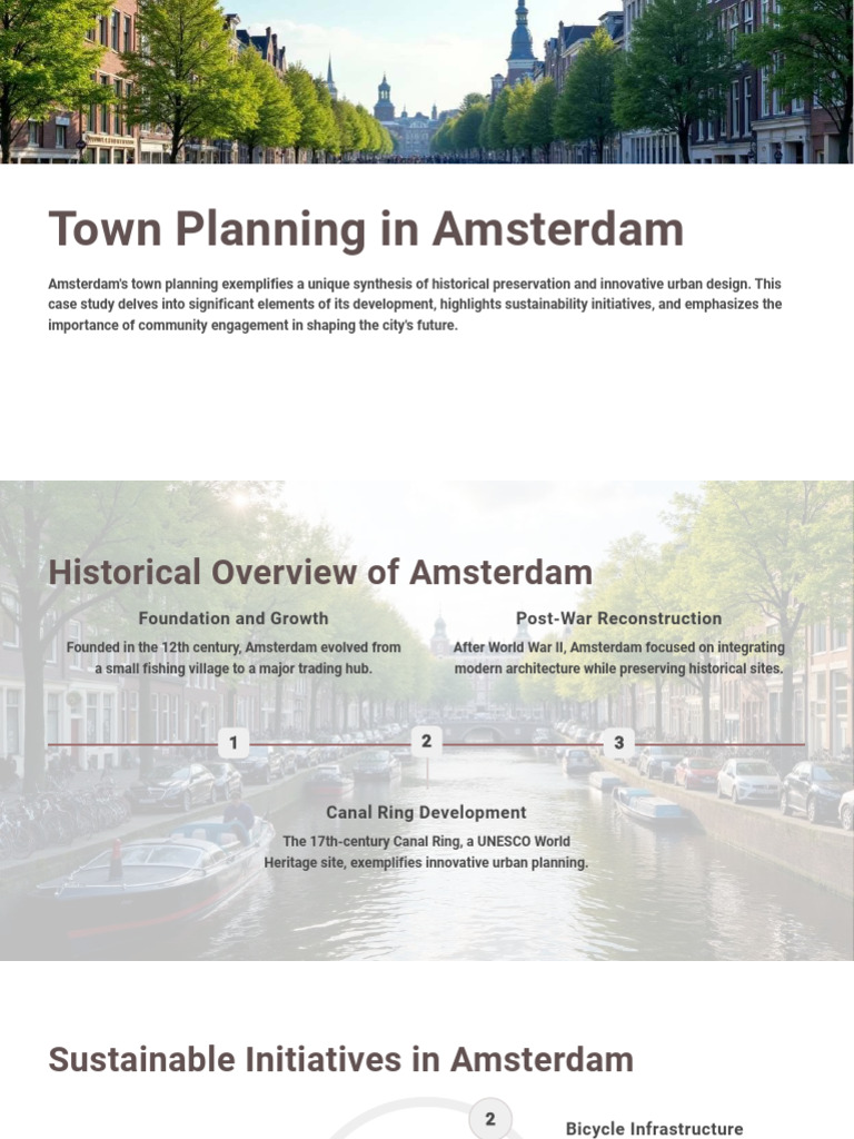 Town Planning in Amsterdam | PDF | Infrastructure | Amsterdam