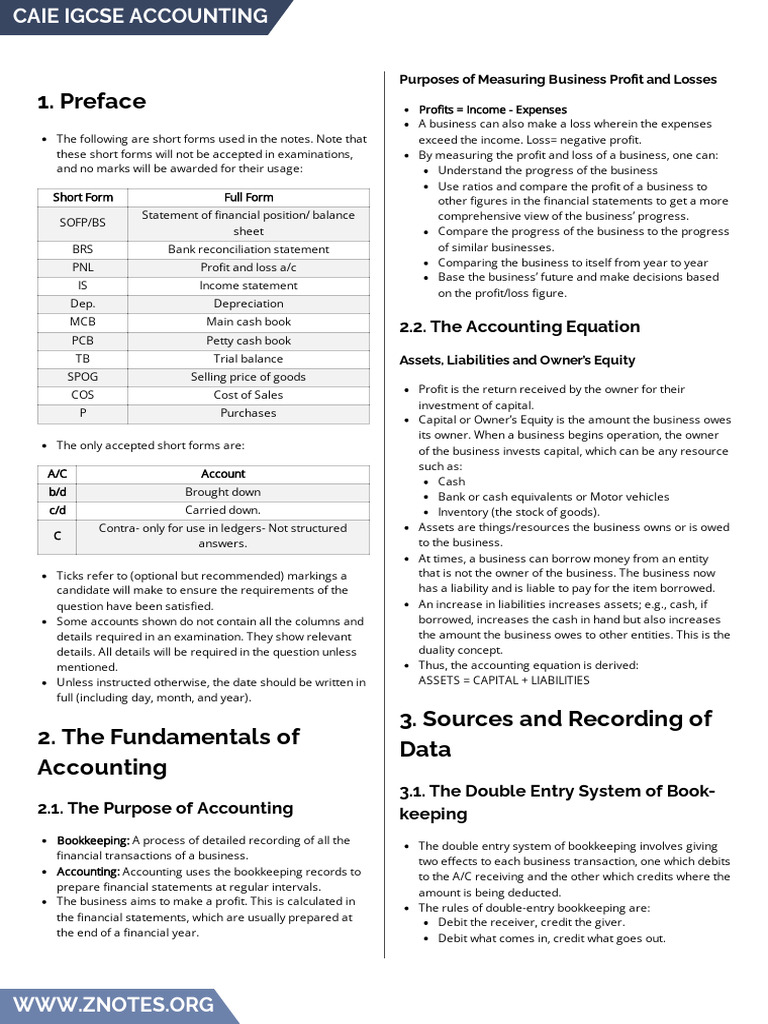 Accounting Terminology and Fundamentals | PDF | Debits And Credits ...