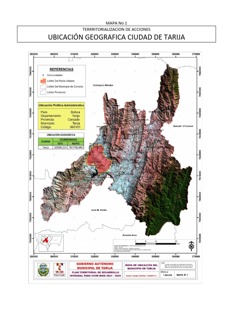 Mapas de Desarrollo Territorial en Tarija | PDF | Agua | Entorno natural