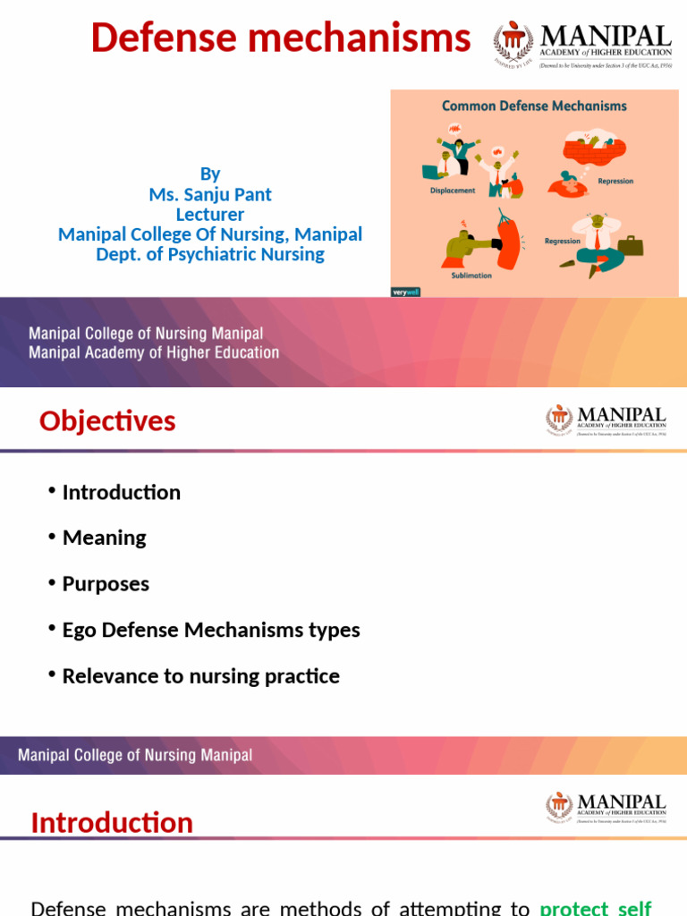Defense Mechanisms | PDF | Psychology | Psychological Concepts