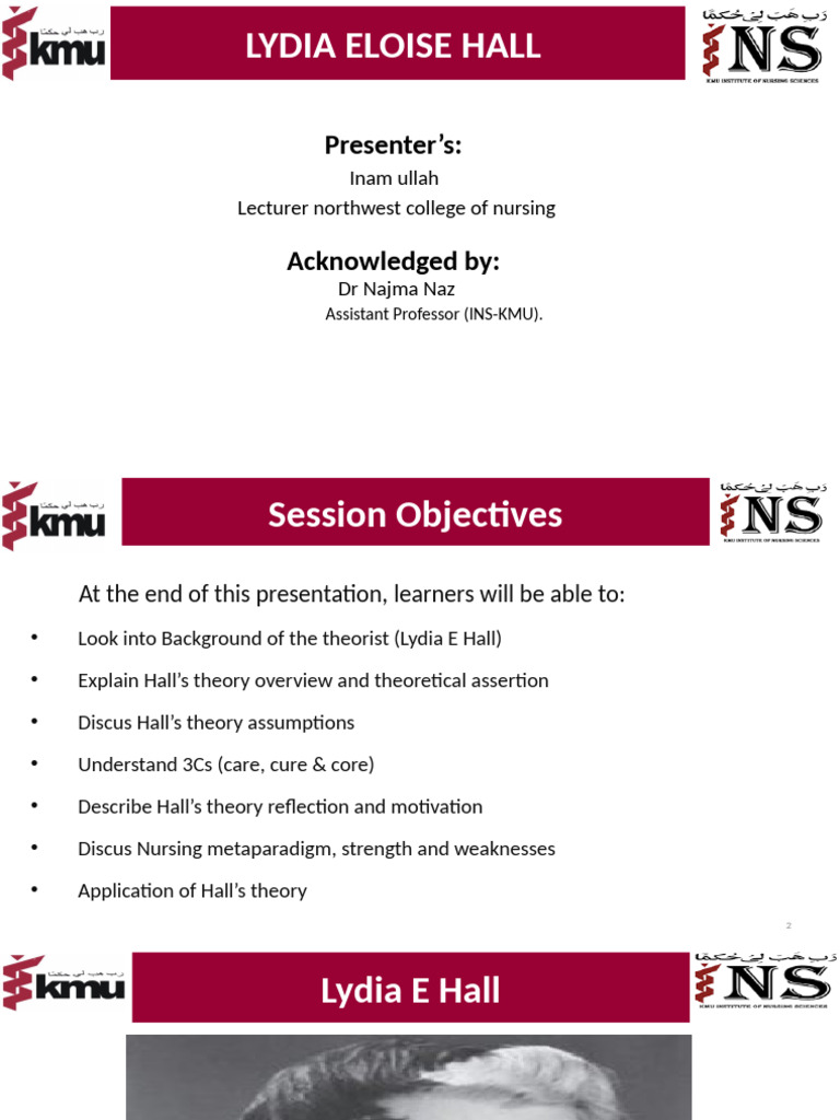 Lydia Eloise Hall Final | PDF | Nursing | Theory