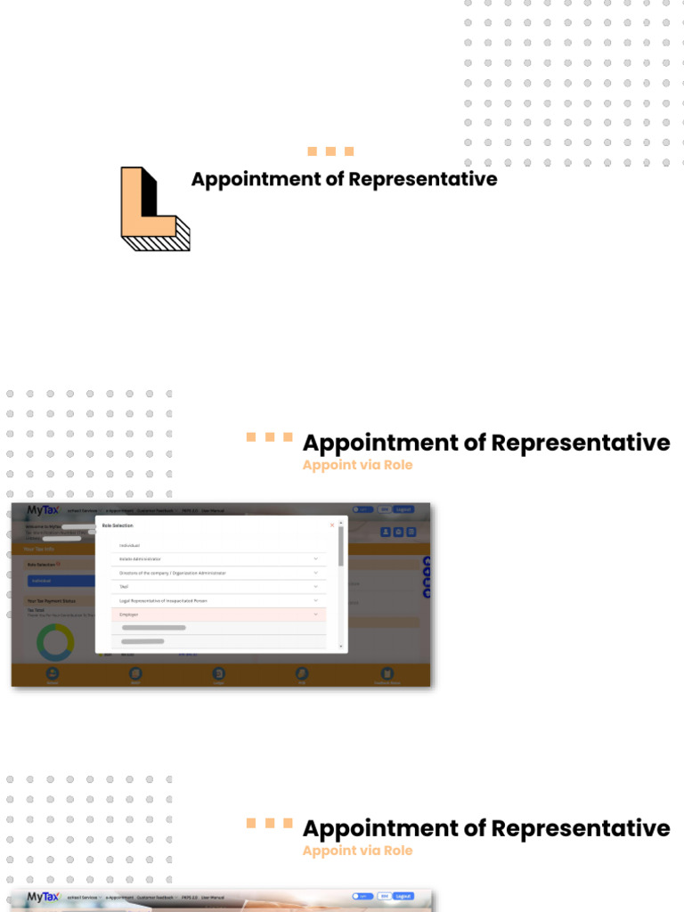 How to Appoint a MyTax Representative | PDF