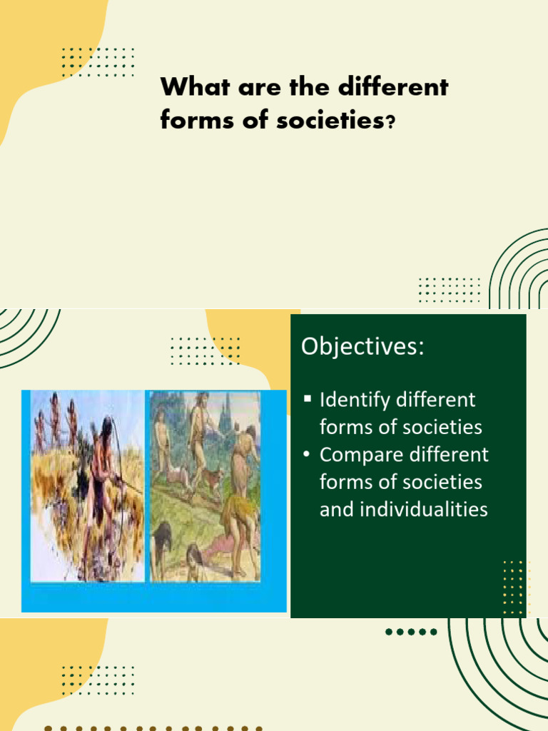 Seven Forms of Society Explained | PDF | Society | Agriculture