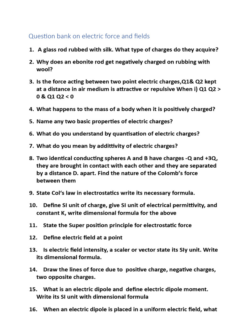 Electrostatics | PDF | Electromagnetism | Force