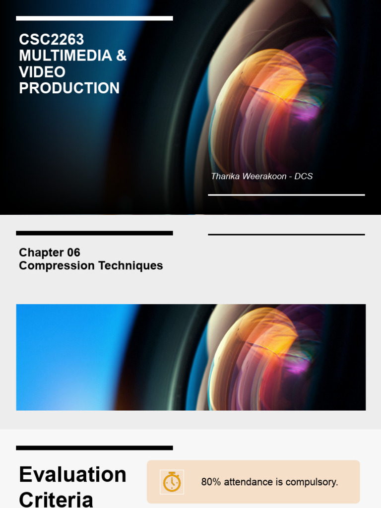 Chapter 07 - Compression Techniques (1) | PDF | Data Compression | Code