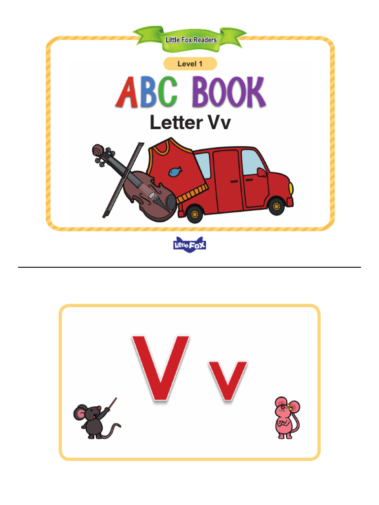 Lv01-022 ABC Book Letter VV | PDF