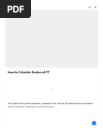 CT Burden Calculations 01 PDF | PDF | Electrical Components | Electric ...