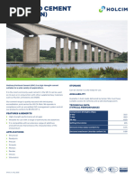 Holcim Portland Cement Type 1 Specs | PDF | Concrete | Cement