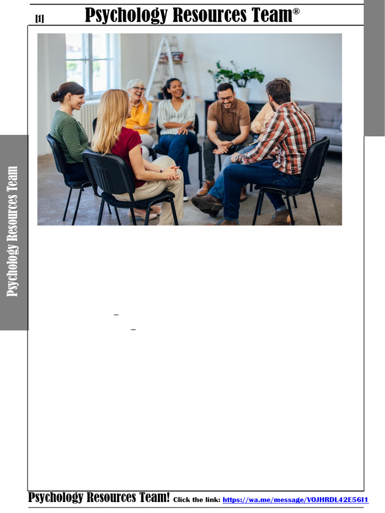 Essential Techniques For Effective Group Therapy | PDF | Psychotherapy | Gestalt Therapy