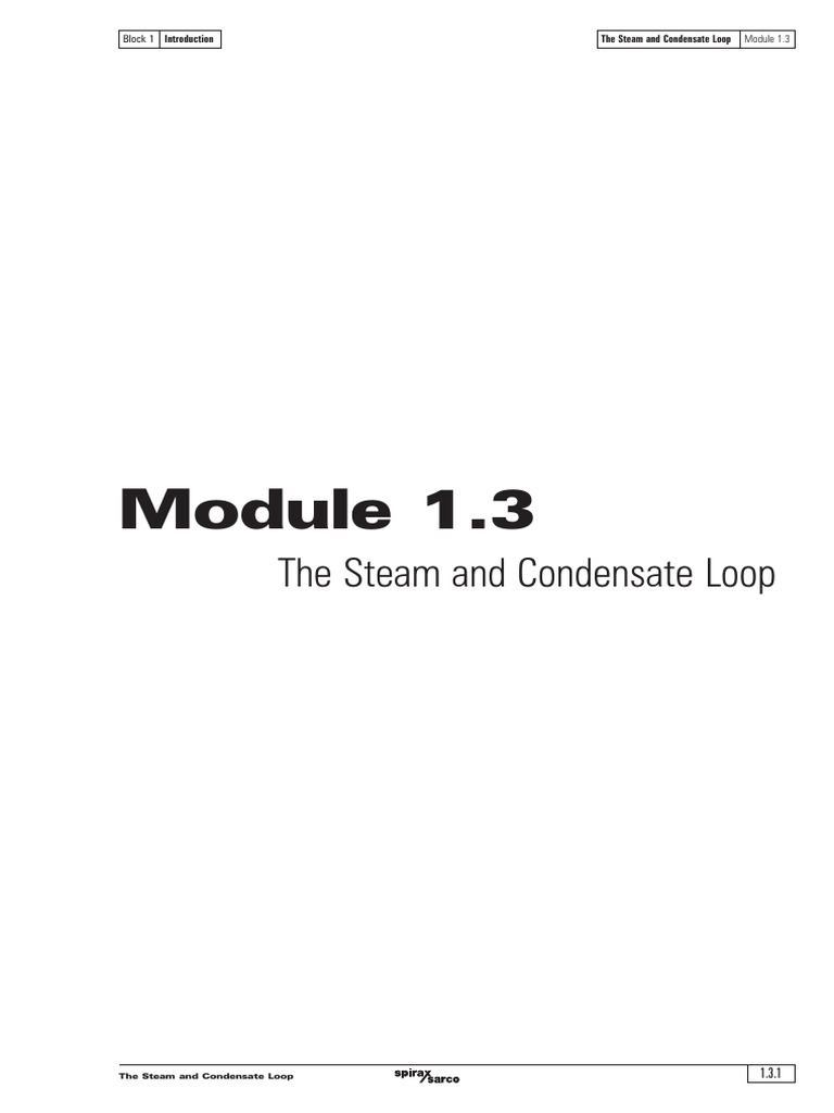 Steam and Condensate Loop | PDF | Boiler | Steam