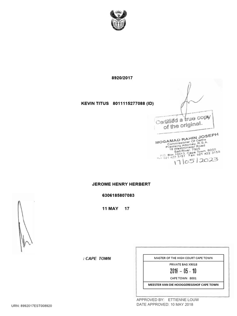 Executor's Letter for Estate Management | PDF