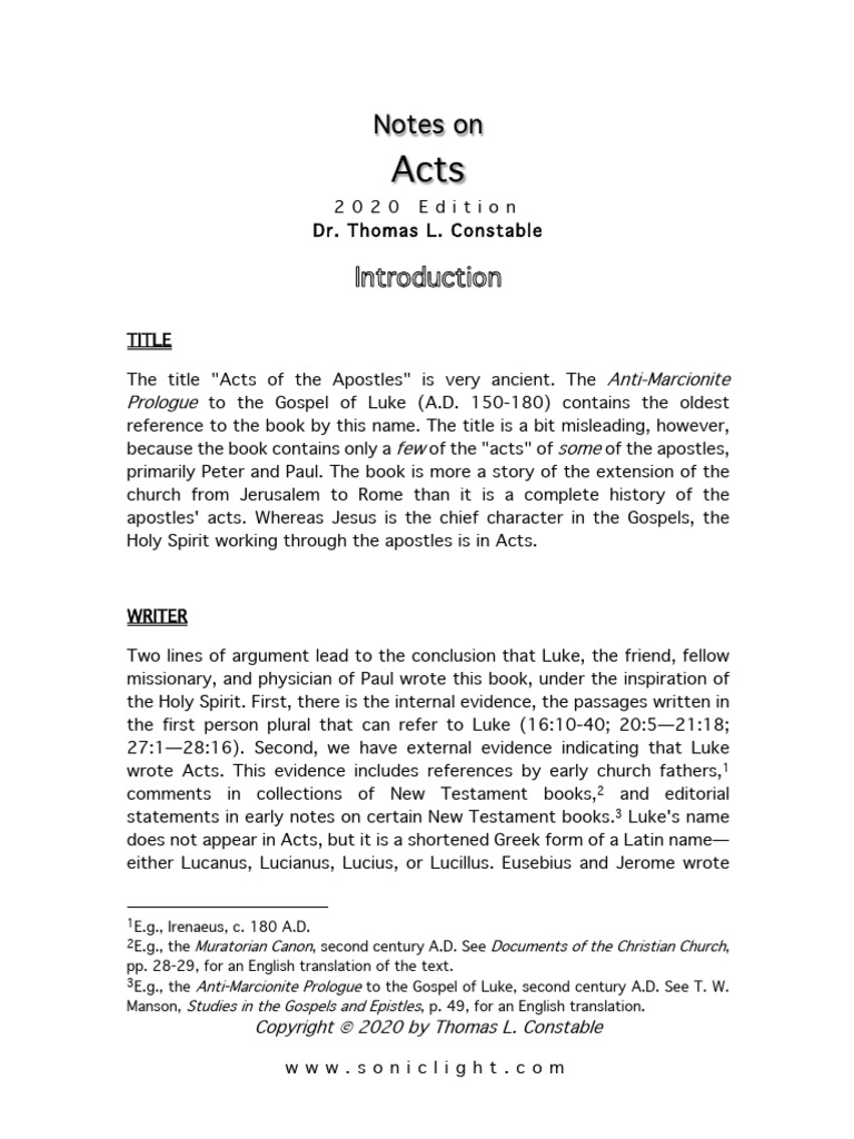 Acts | PDF | Acts Of The Apostles | Jesus
