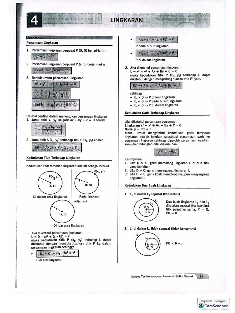 Lingkaran Dan Elips | PDF
