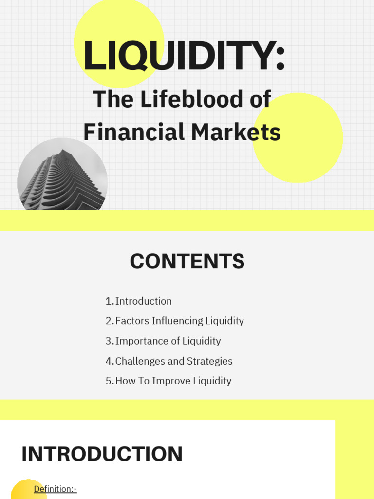 LIQUIDITY: Costing and Cost Control | PDF | Market Liquidity | Interest ...