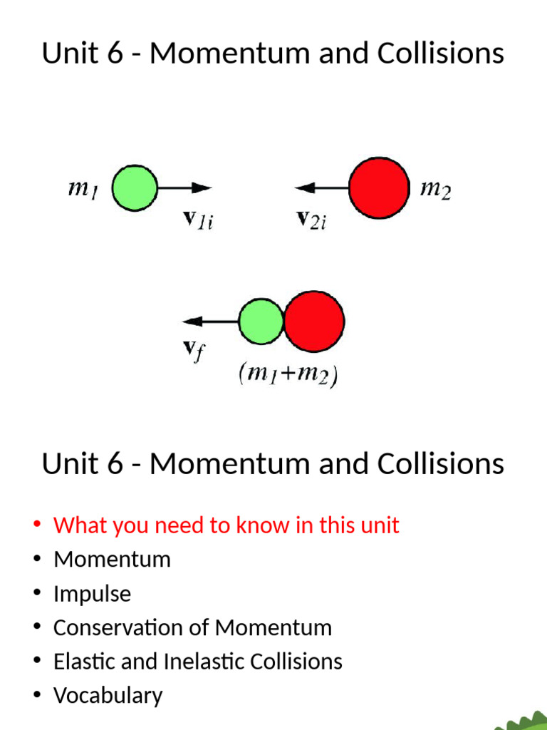 Momentum Concepts and Calculations | PDF | Momentum | Collision
