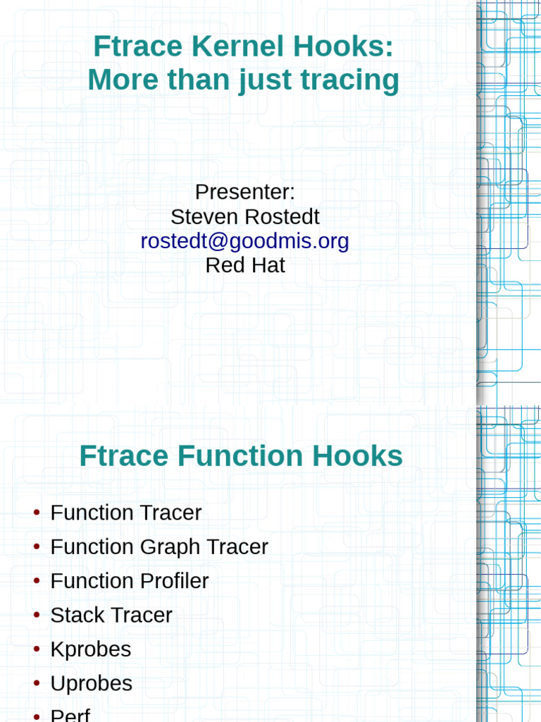 Ftrace Kernel Hooks Overview | PDF | Central Processing Unit ...