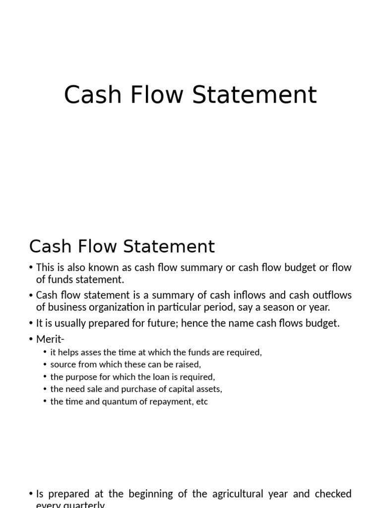 Cash Flow Statement | PDF