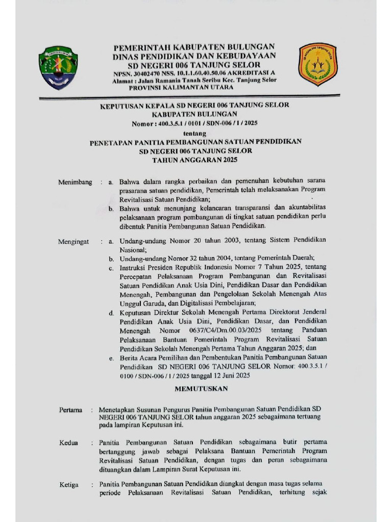 SDN 006 TG Selor | PDF