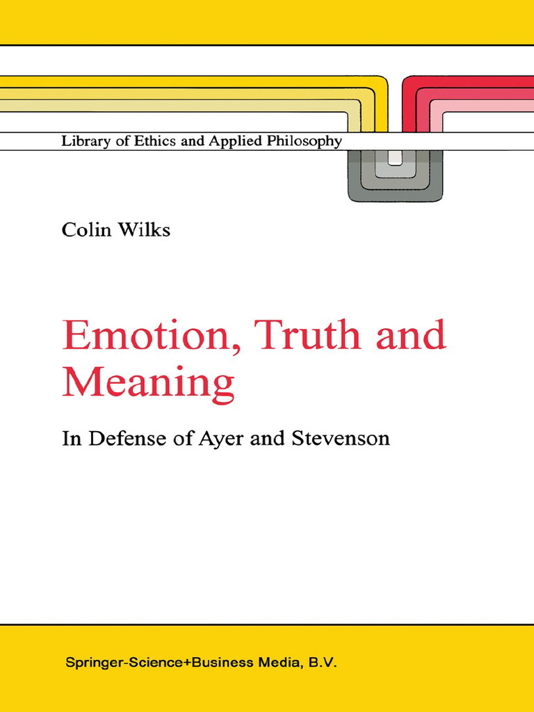 Emotivism: A Defense of Ayer and Stevenson | PDF | Epistemology ...