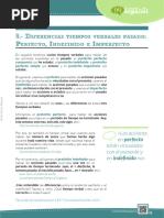 Profedeele. Contraste de Pasados. Pretérito Imperfecto e Indefinido ...