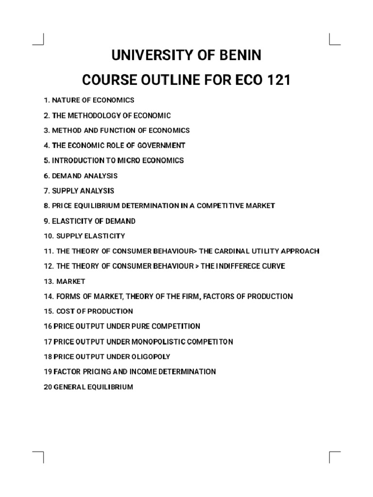 ECO 121 - Phoenix | PDF