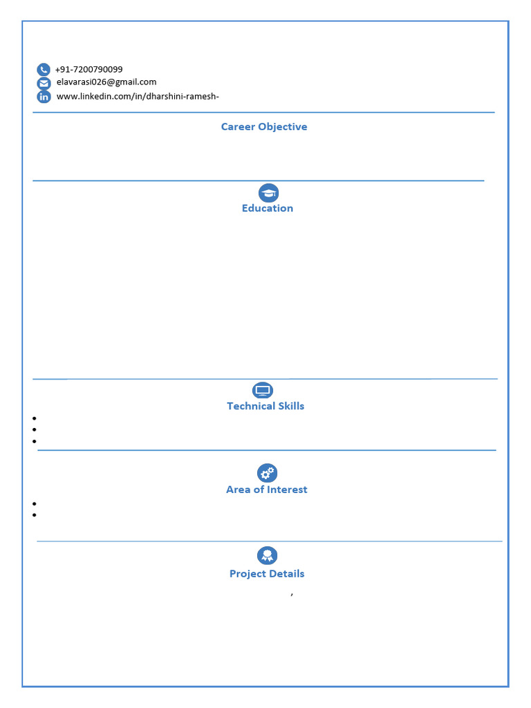 Dharshini Resume | PDF