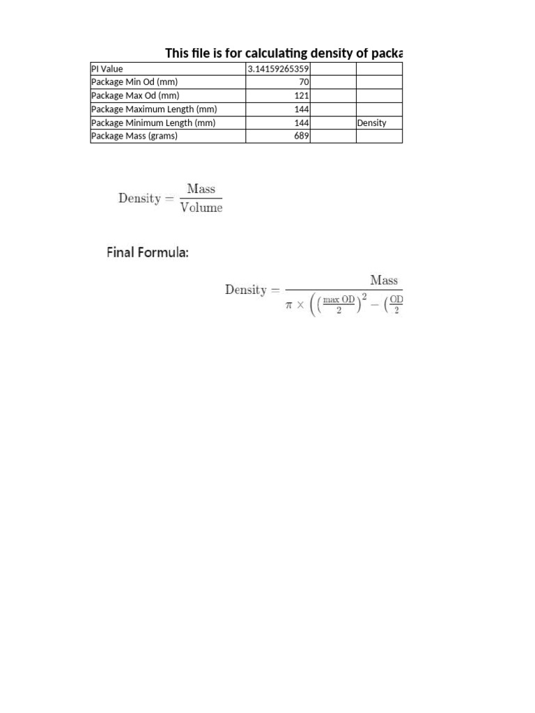 Yarn Package Density-1 | PDF