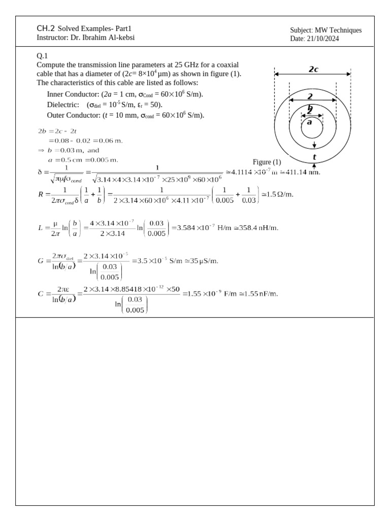 MWT Solved Examples CH2 Part1 | PDF