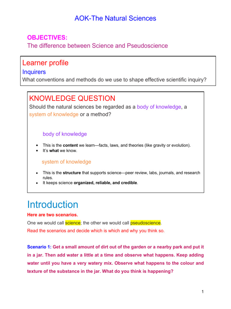 Science vs. Pseudoscience Explained | PDF | Science | Pseudoscience