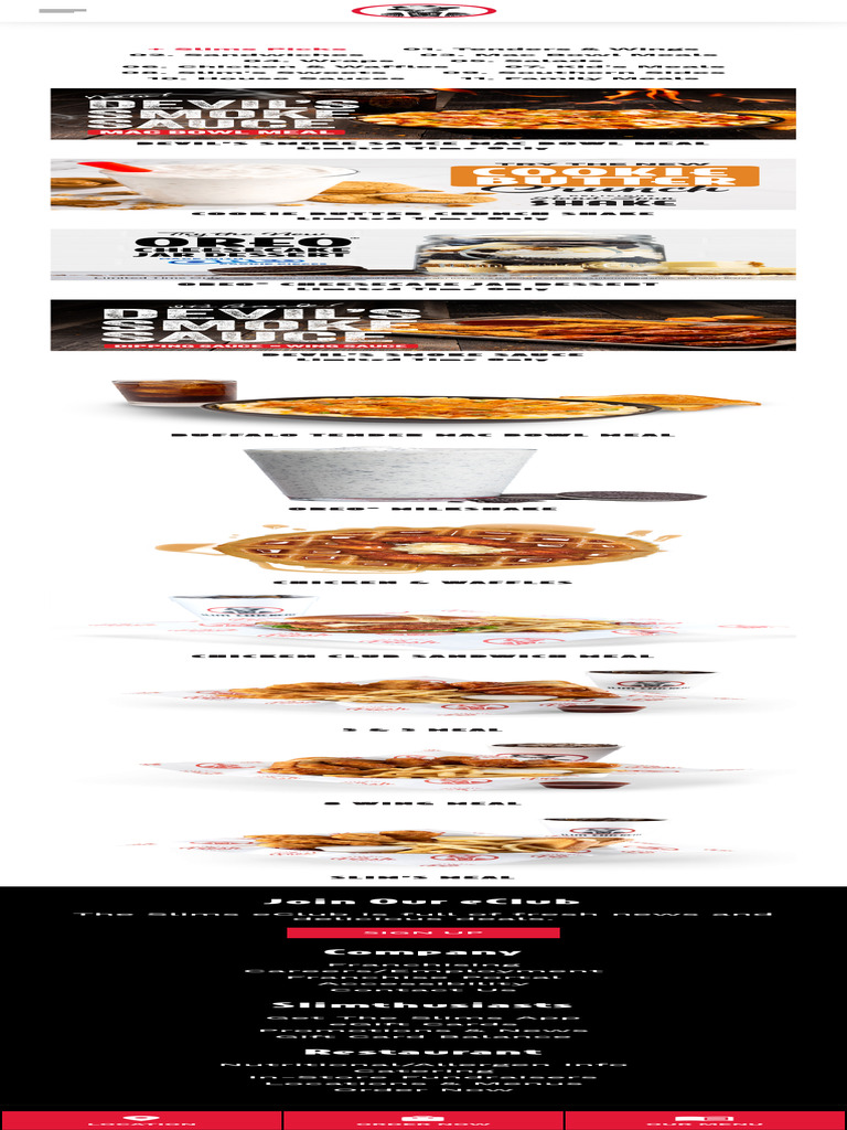 Slim Chickens Menu Overview | PDF