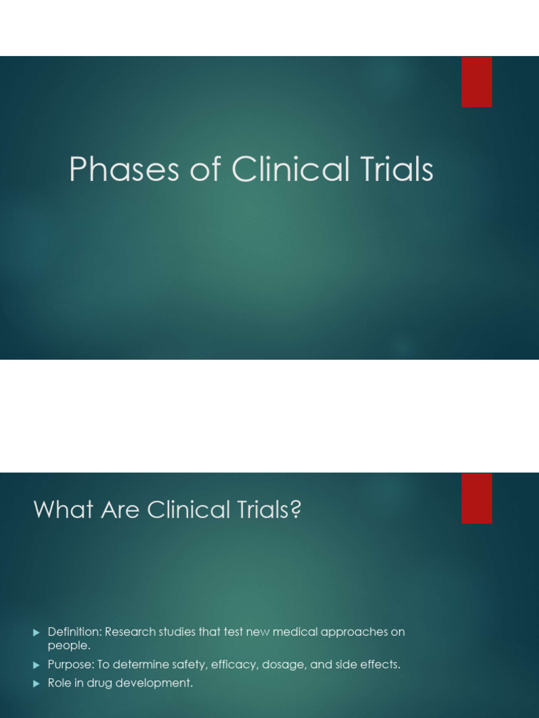 Overview of Clinical Trial Phases | PDF