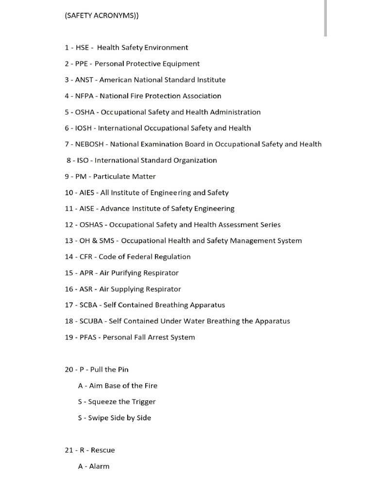 Hse Full Form | PDF