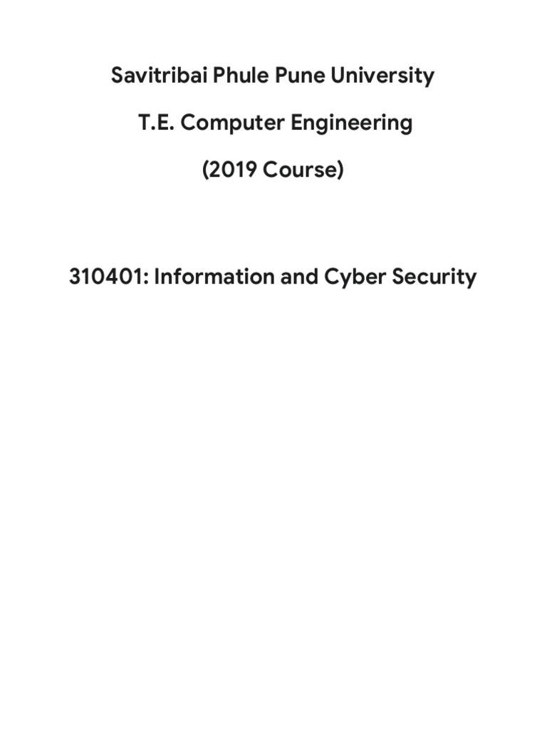 Cyber-Security SPPU Honors Sem-5 Insem Notes | PDF | Cipher | Operating ...
