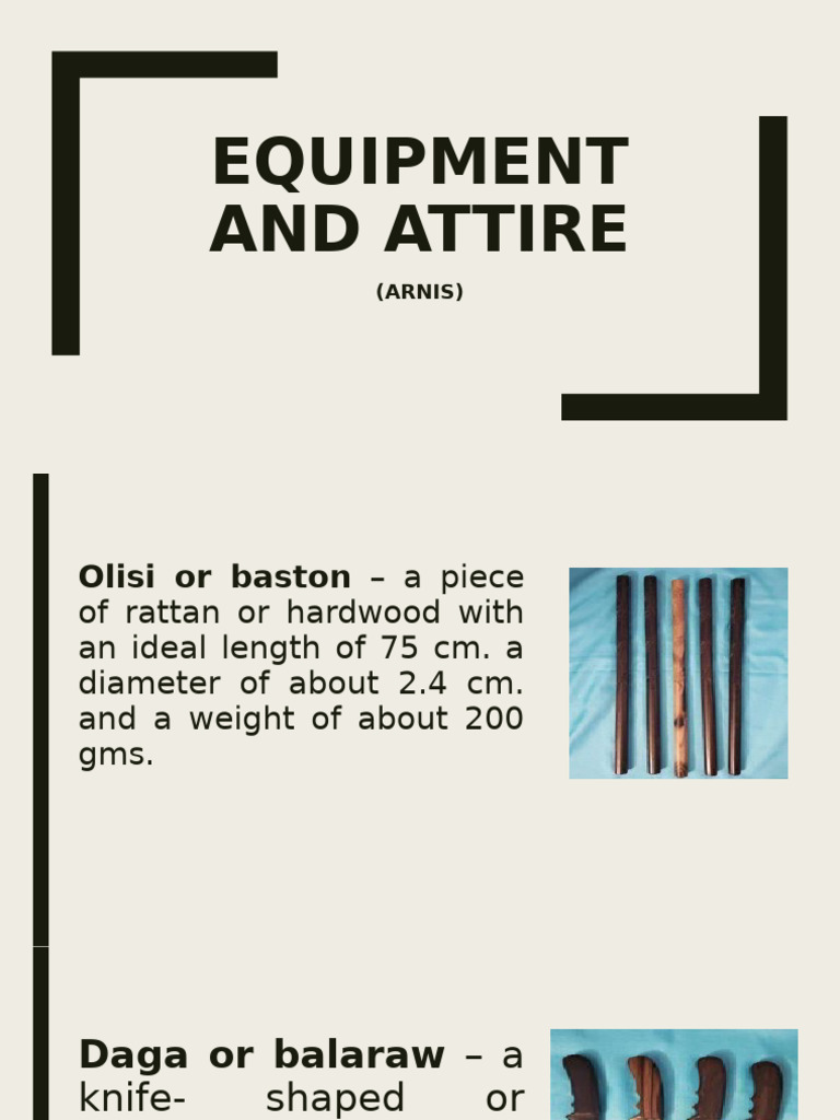 Arnis Attire and Equipment Guide | PDF | Clothing