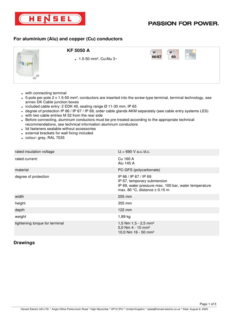Hensel Electric | PDF | Electromagnetism | Electrical Components