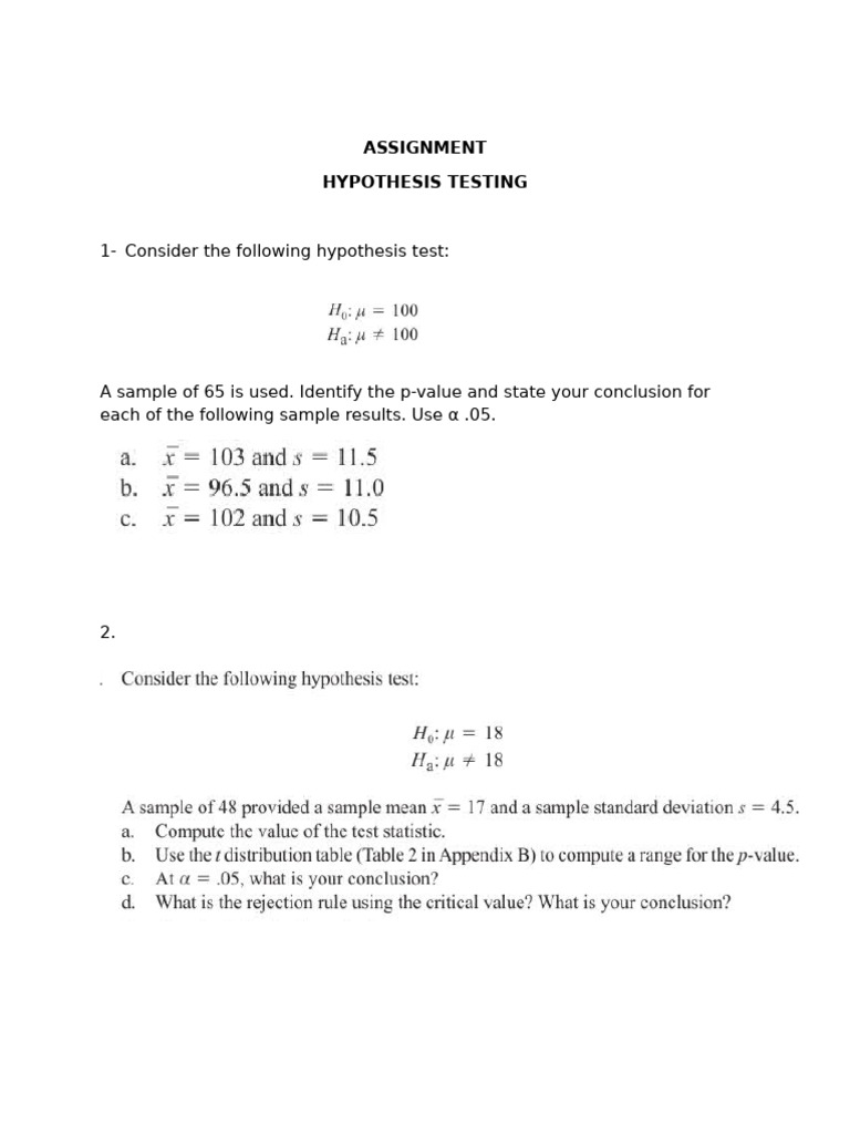 ASSIGNMENT 3 B Hypothesis Testing Docx 25072025 035217pm | PDF
