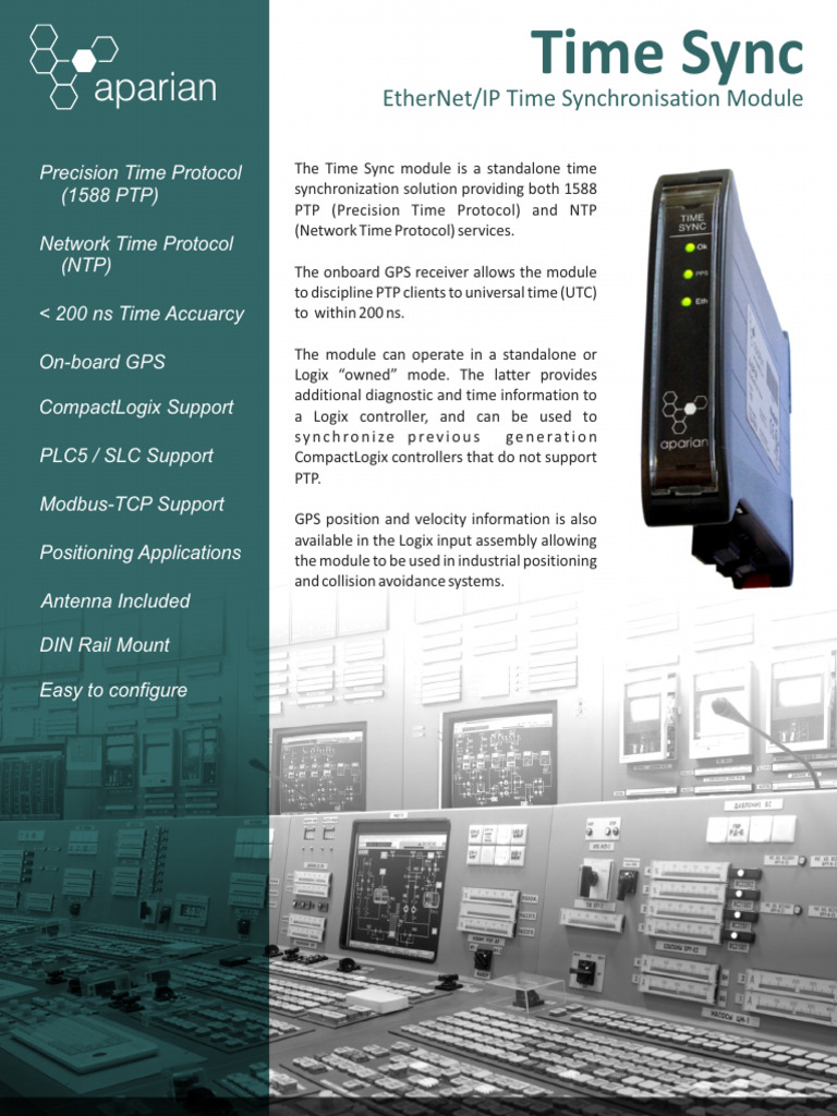 EtherNet/IP Time Sync Module Overview | PDF | Synchronization ...