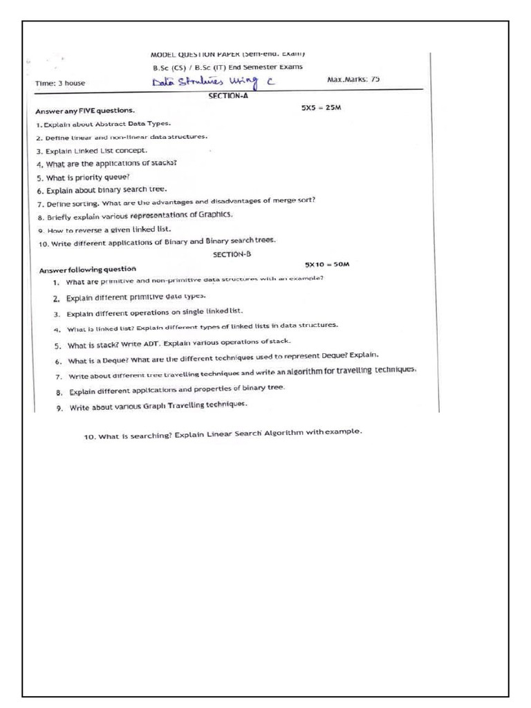 Unit-3 Data Structures | PDF | Queue (Abstract Data Type) | Pointer (Computer Programming)