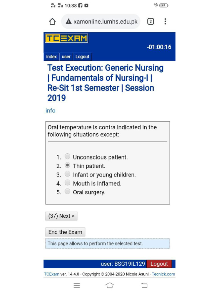 Fon 1st Semester Lumhs Mcqs | PDF