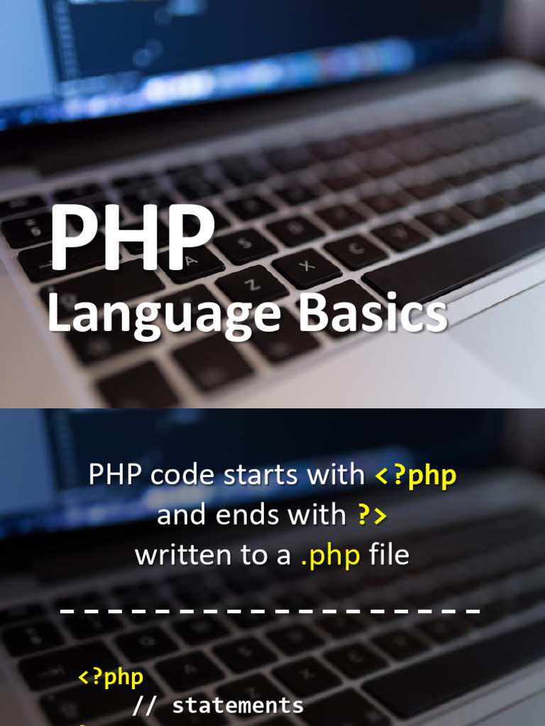 PHP Basics: Code Structure and Variables | PDF | Php | Programming Paradigms