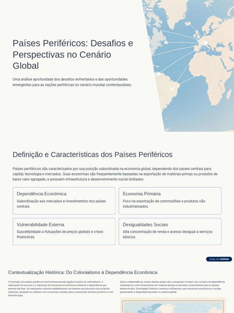 Desafios e Oportunidades dos Países Periféricos | PDF | Economia ...