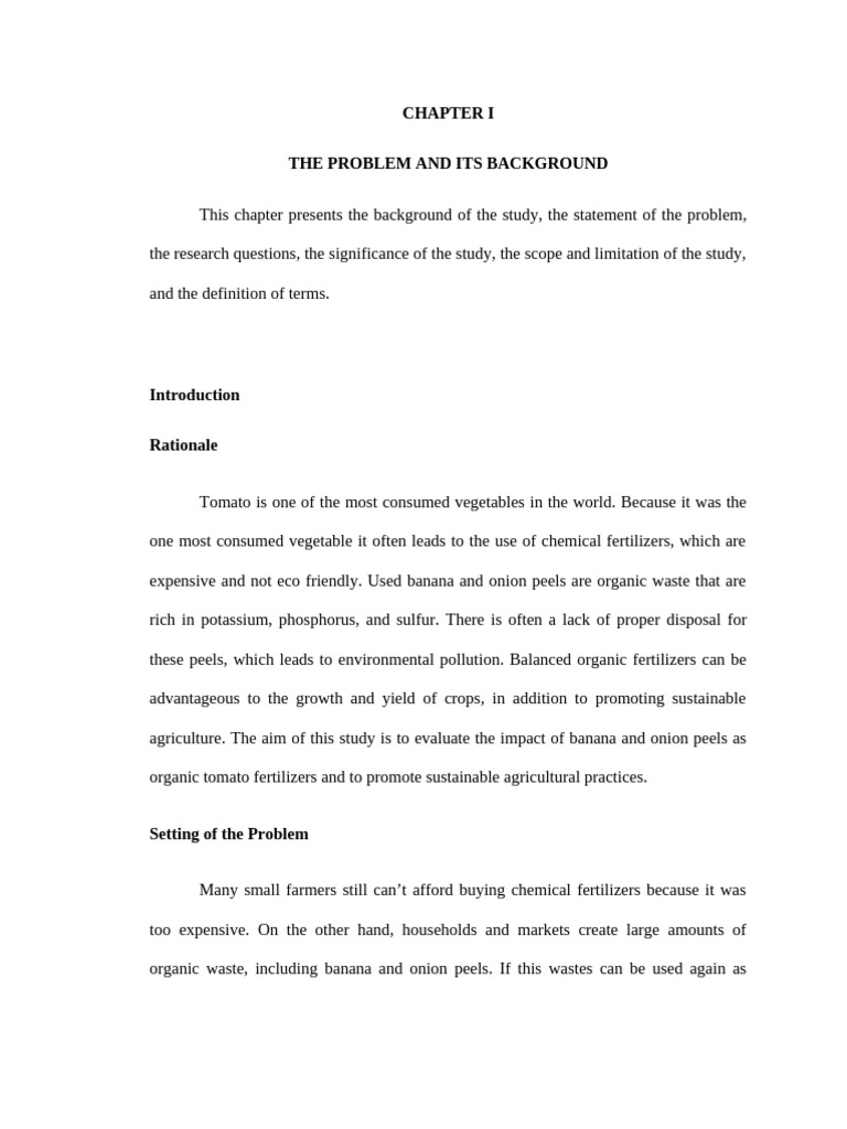 TVL AFA Escuro Group 5 Researchers Chapter 1 | PDF | Fertilizer ...