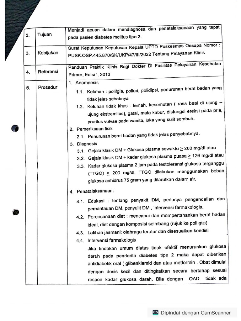 Tatalaksana DM Tipe 2 | PDF