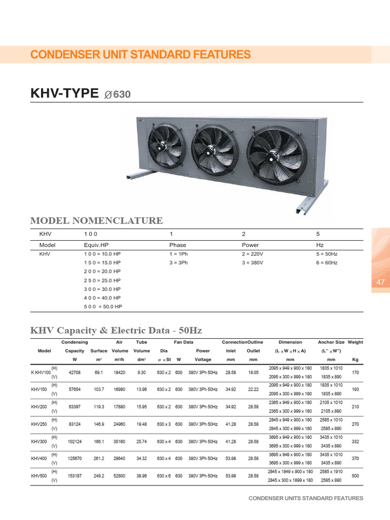 KHV630 Katalógus Lap | PDF