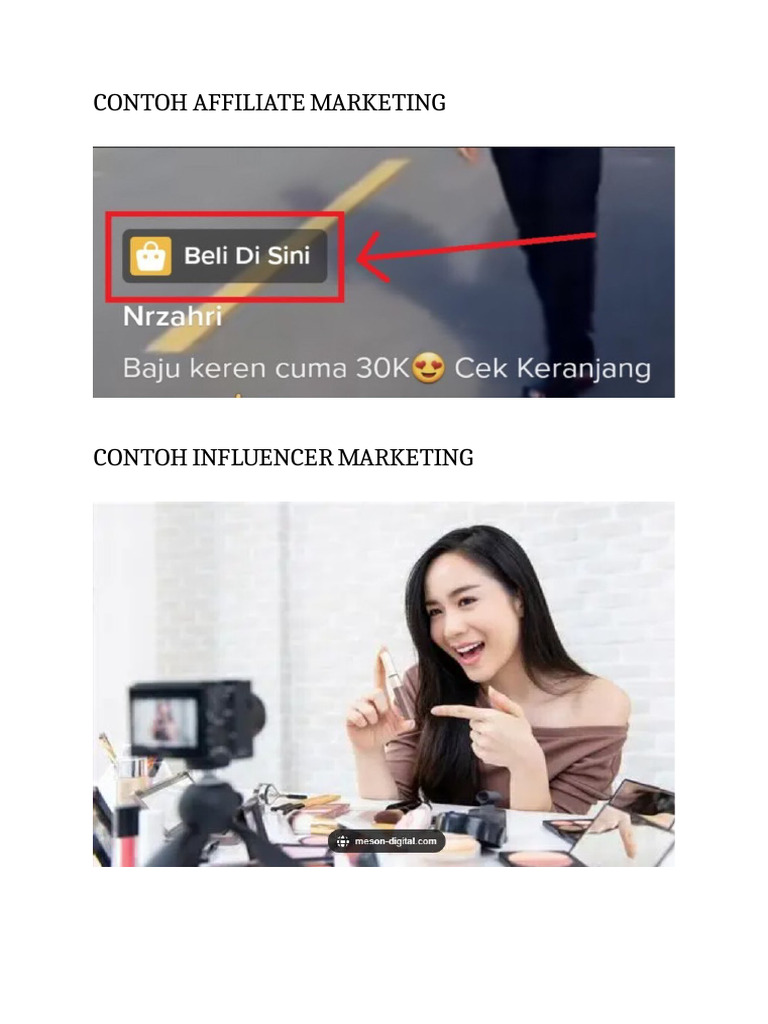 Contoh Affiliate Marketing | PDF