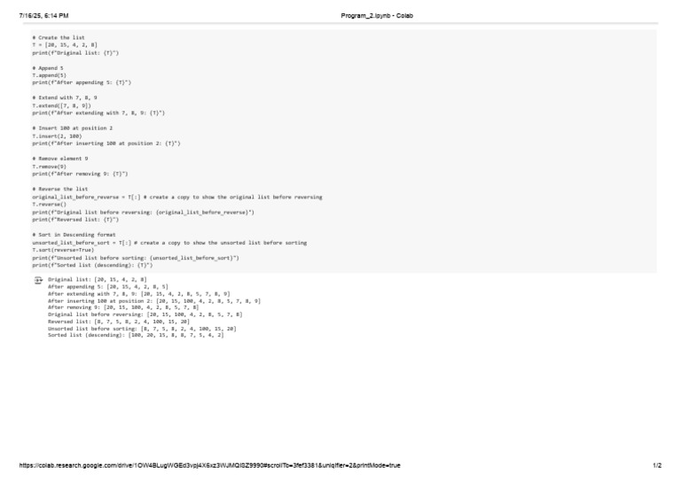 Program - 2.ipynb - Colab | PDF