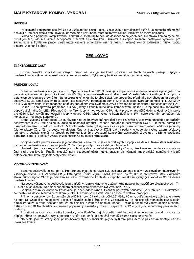 Popis Vyroba El | PDF